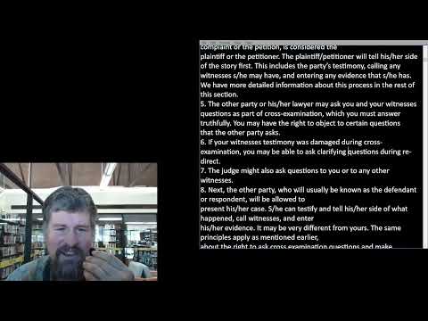 Trial Notes and Preparation