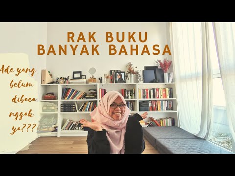 BOOKSHELF TOUR BAHASA INDONESIA, INGGRIS, JERMAN I BOOKTUBE INDONESIA