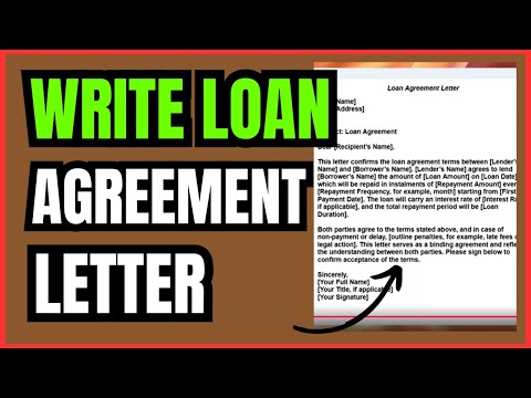 How to Write a Loan Agreement Letter | Simple Step-by-Step Guide
