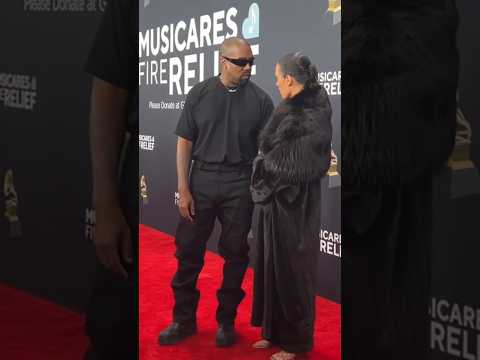 Kanye West and Bianca Sensori at the Grammy 2025 #kanyewest #biancasensori #shorts #grammys