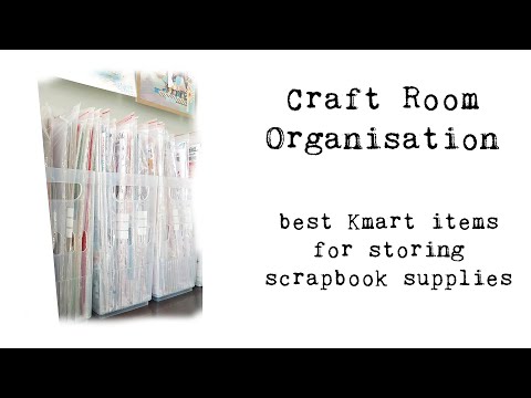 Craft room organisation: best Kmart items for scrapbook supplies #shorts