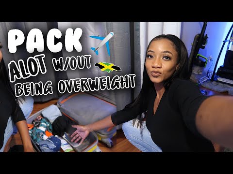 BEST PACKING TIPS FOR JAMAICA VACATION! 🇯🇲 *Secrets SHARED*(suitcase,Folding Technique+ PACK ALOT)