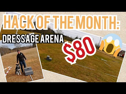 DIY DRESSAGE ARENA EQUESTRIAN HACK