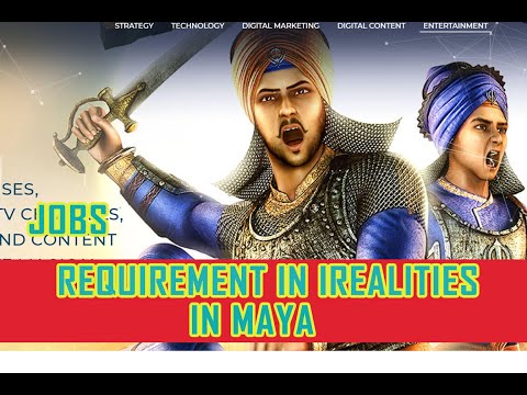 job in iRealities | maya jobs| 3d artists job|3d artist jobs in mumbai|3d artist job description