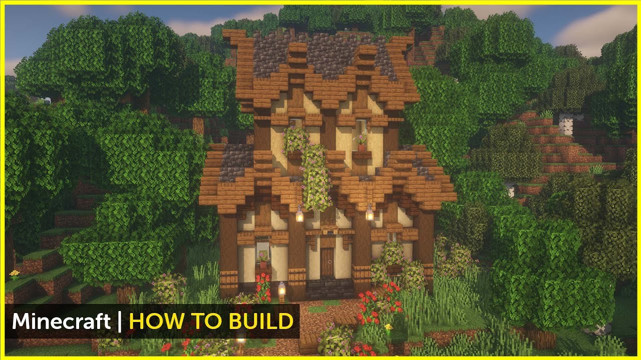 Minecraft How to Build a Hunter's House (Tutorial) - Minecraft Builders
