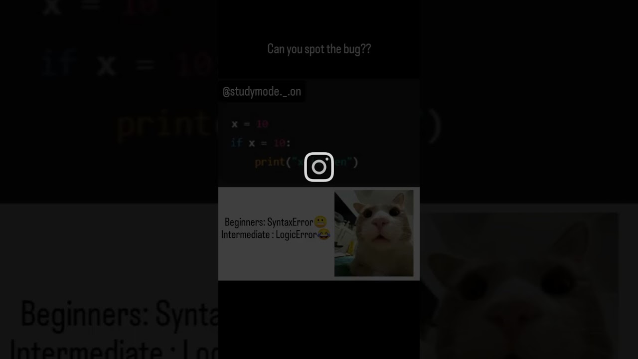 Can you spot the Python Bug in 9 seconds? 👀🤯💥