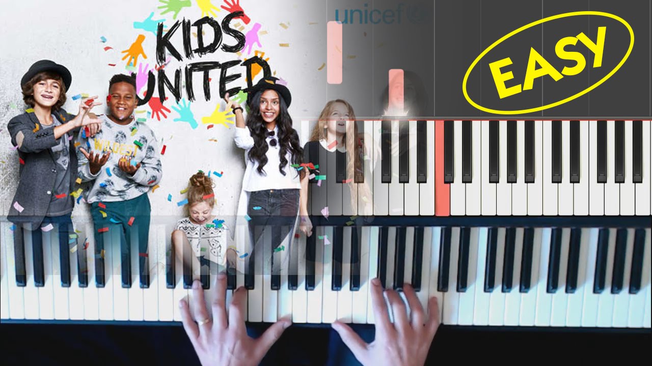 Kids United - On écrit sur les murs - Piano facile Tutorial - Au Piano.Fr