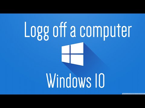 How to log off a computer in Windows 10