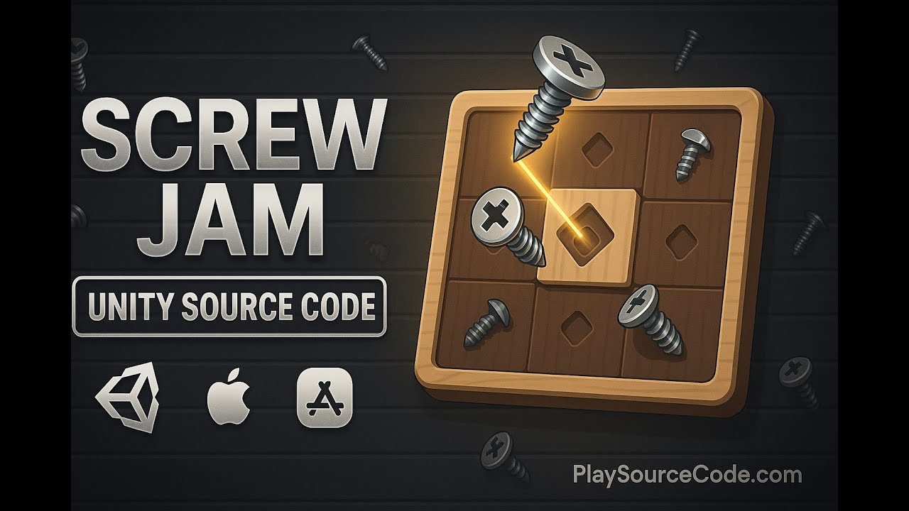 Unity Screw Jam Unity Source Code | Buy & Reskin | Android + iOS | PlaySourceCode.com