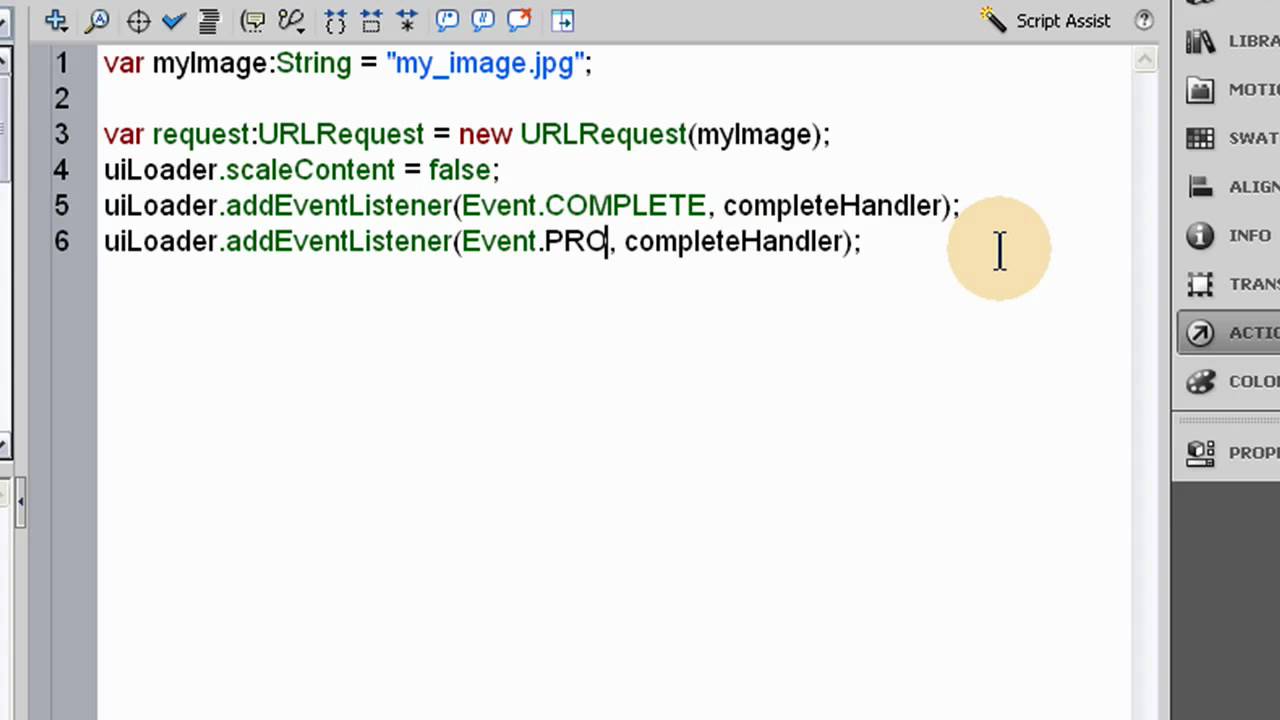 Flash AS3 UILoader Component Tutorial: Load external images