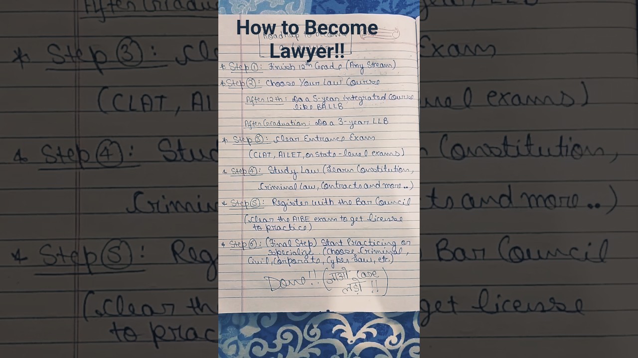 How to Become Lawyer ❤#shorts #LearnSphere #education #roadmap