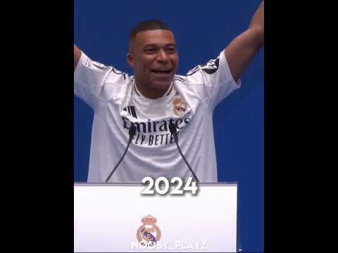 Uno Dos Tres Hala Madrid 2024 vs 2009 ⚪️🇪🇸 | #shorts #football #realmadrid #mbappe #ronaldo