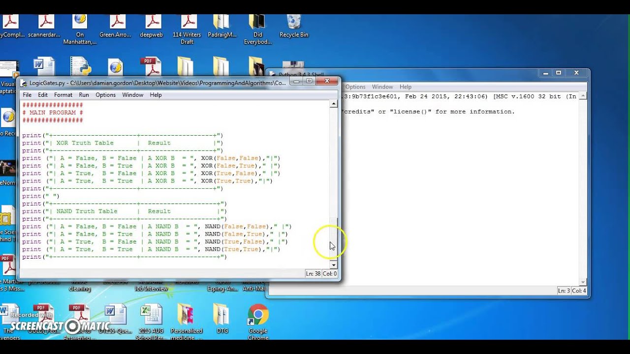 Python: Simulating Logic Gates