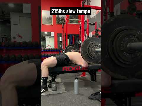 215lbs/97.5kg Slow Tempo Bench