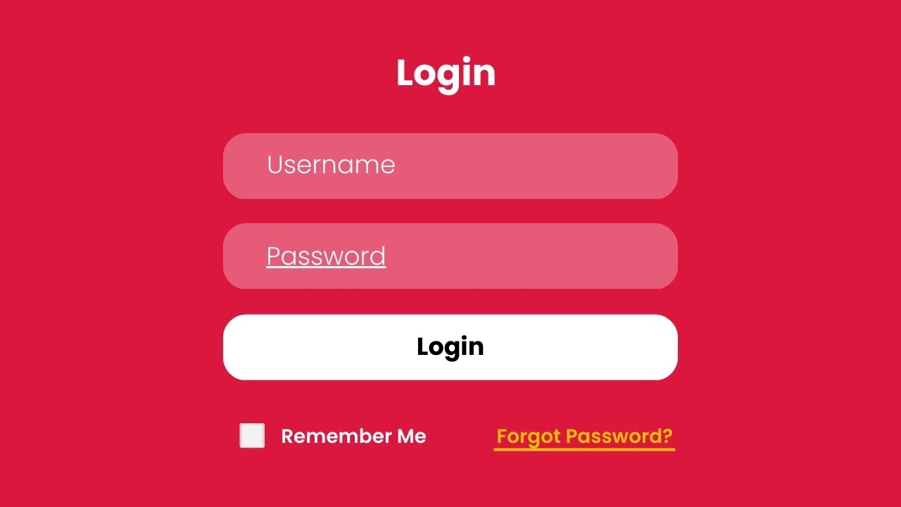 Tailwind CSS Tutorial : How to Create an Animated Login Form Page using Tailwind CSS.