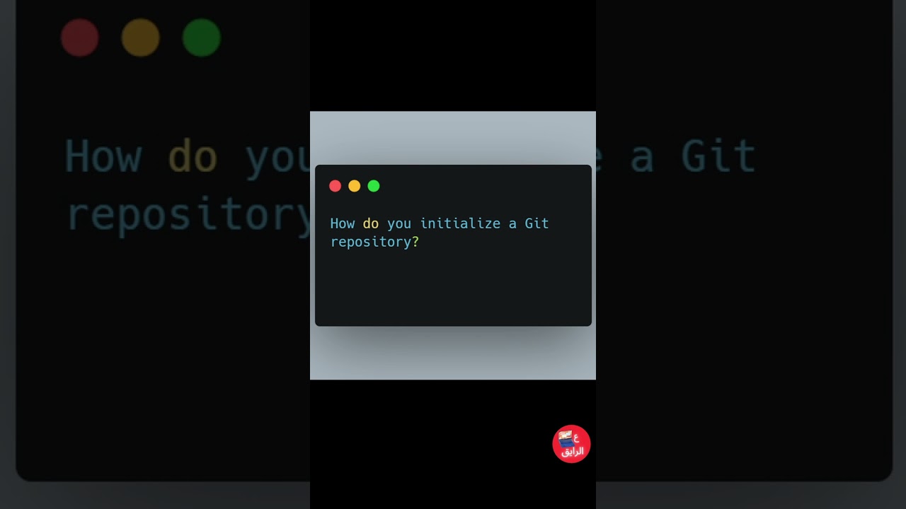 How do you initialize a Git repositor
