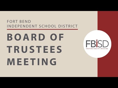 FBISD Board of Trustees Meeting May 4, 2020 - Teleconference