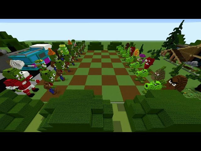 Plants vs Zombies in Minecraft Minecraft Map