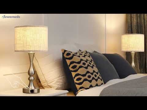 How to Assemble DEWENWILS Touch Control Table Lamp with 2 USB Ports HLTL06A