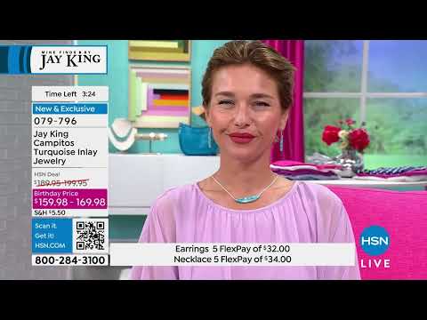 Jay King Sterling Silver Campitos Turquoise Inlay Chain ...