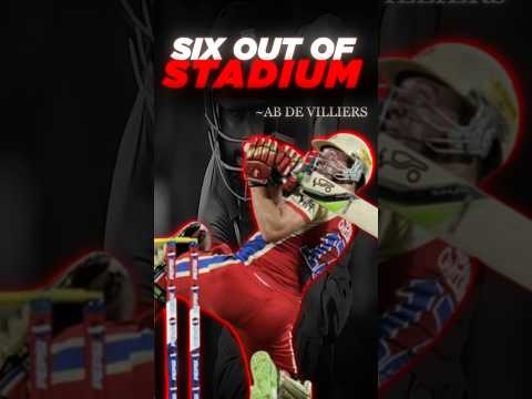 3 Out of The Stadium Sixes by AB De Villiers
