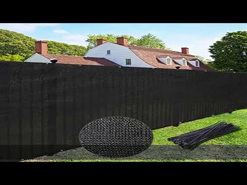 UPGRADE Privacy Screen Fence 4' x 50' Shade Cover with Brass Grommets Heavy Duty Perfect for Outdoo