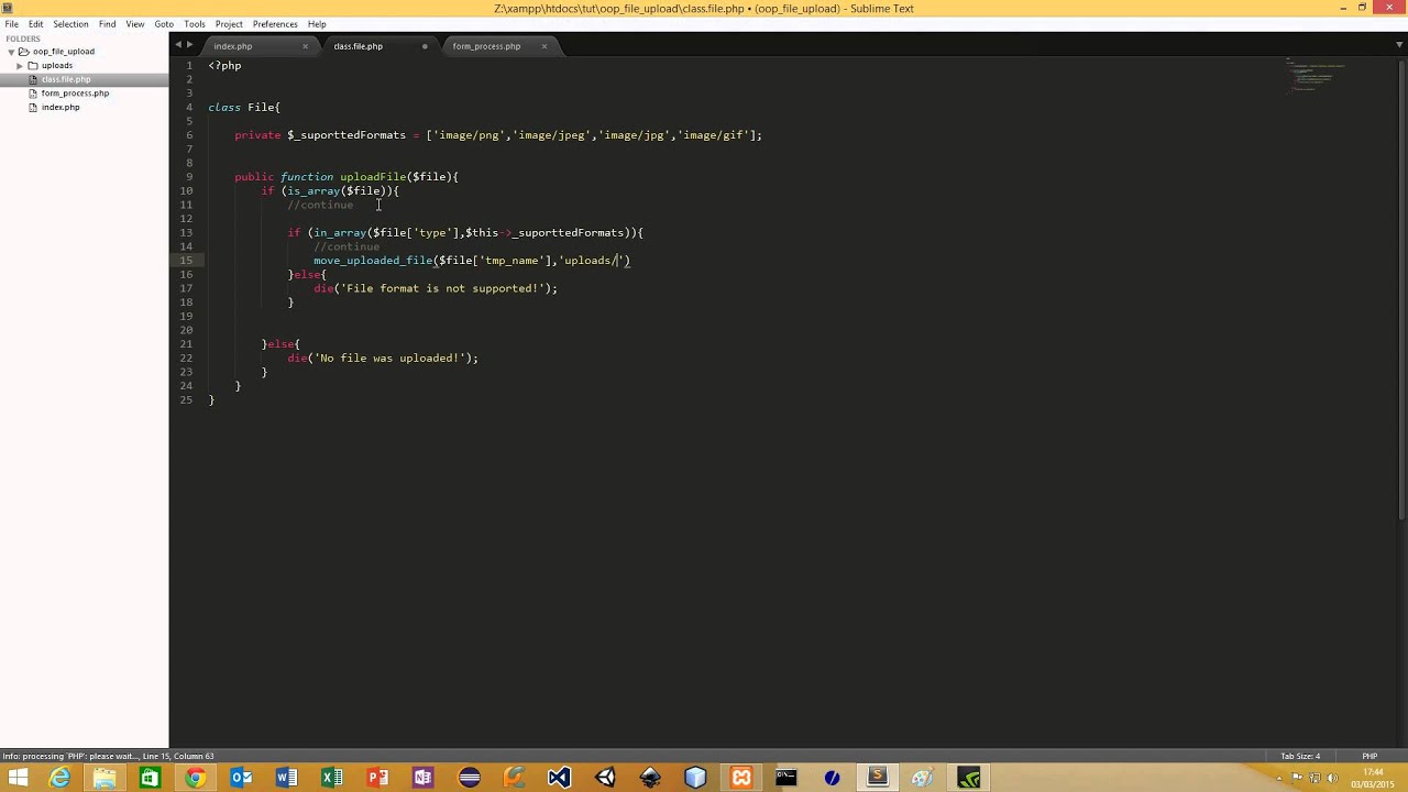 PHP File Upload - OOP File Upload Tutorial