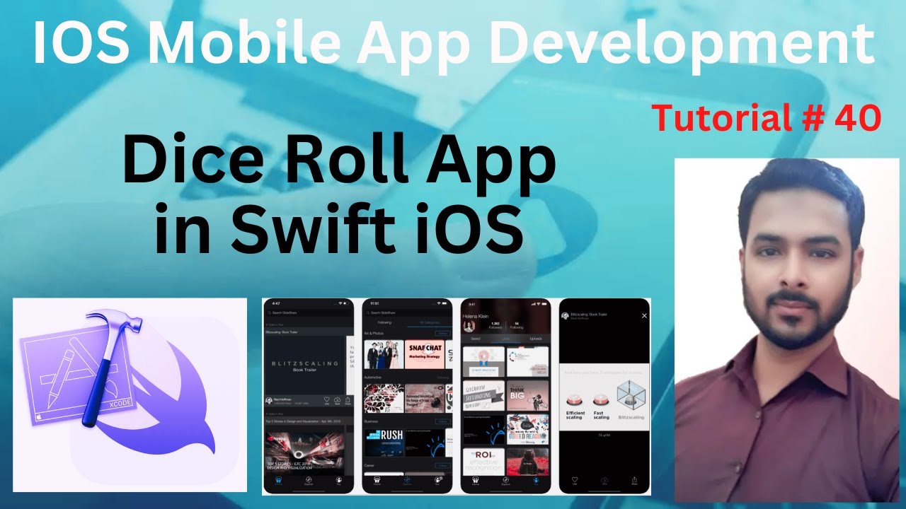 Tutorial 40: Dice Roll App in Swift iOS | How To Make a Dice Roll iPhone App