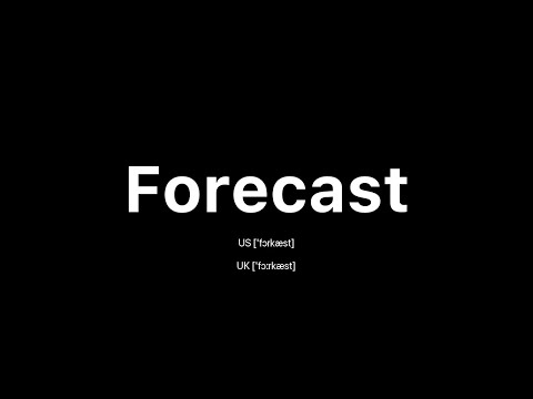How to Pronounce Forecast: 🇺🇸 American English vs. 🇬🇧 British English