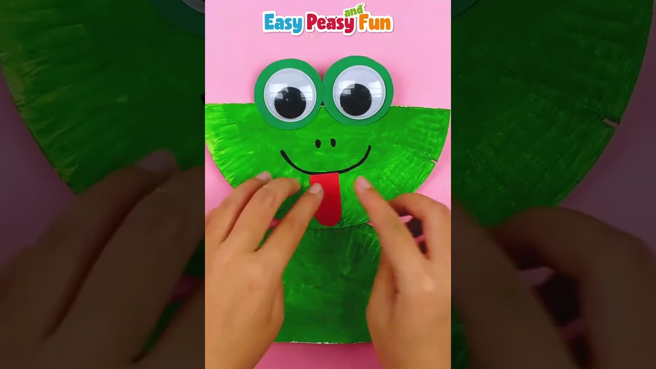 Easy Paper Plate Frog Craft Project
