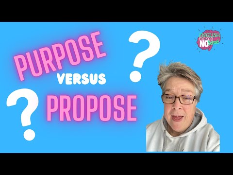 Purpose vs. Propose | English Language Tips 📚✨ #EnglishGrammar #LanguageLearning #Vocabulary