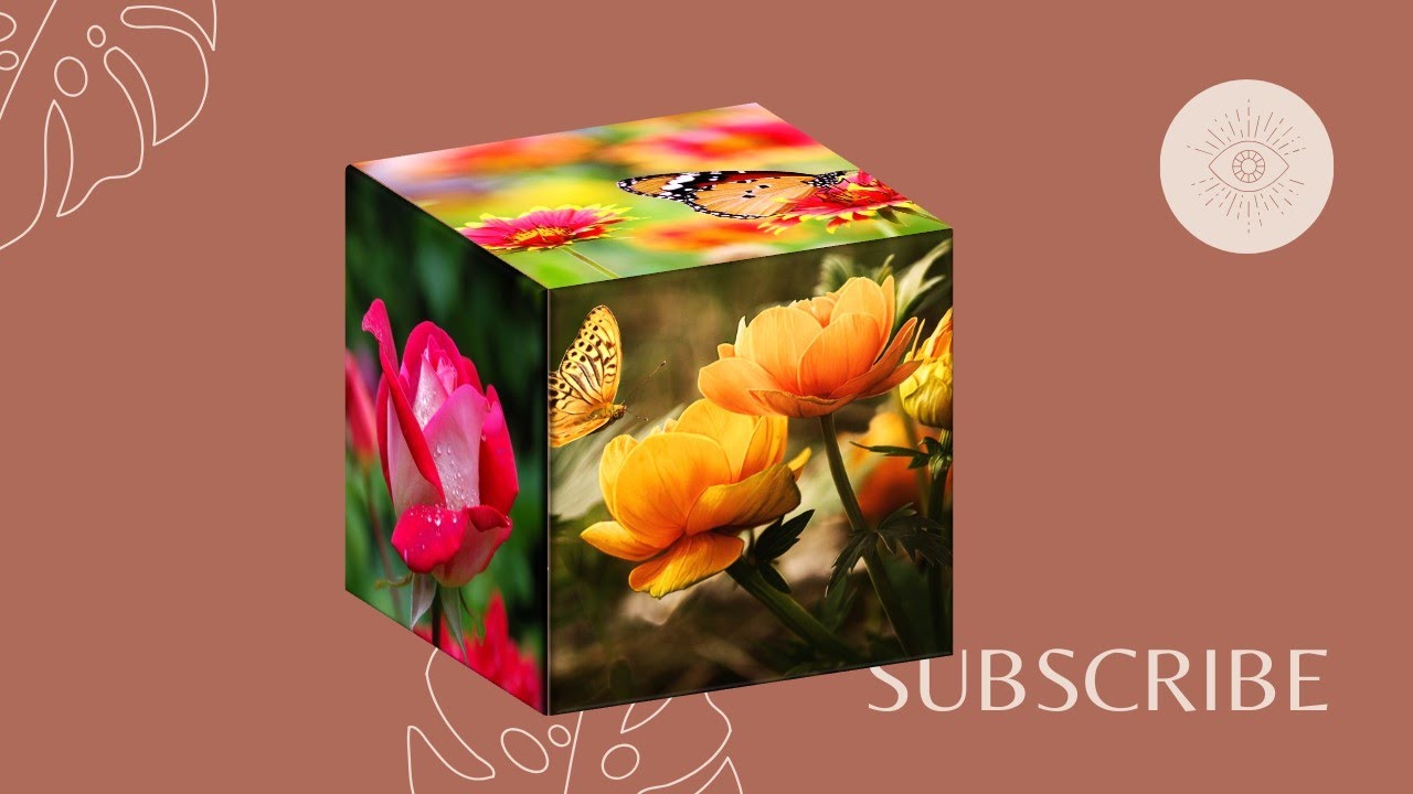 Create a 3d flower cube in only 3 minutes using microsoft powerpoint | powerpoint art