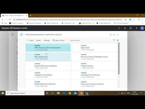 Download the new version of Business Central -2020 Wave 1