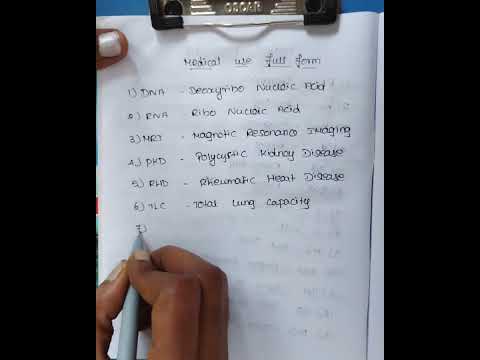 Medical Abbreviation Full Form In Medical Term