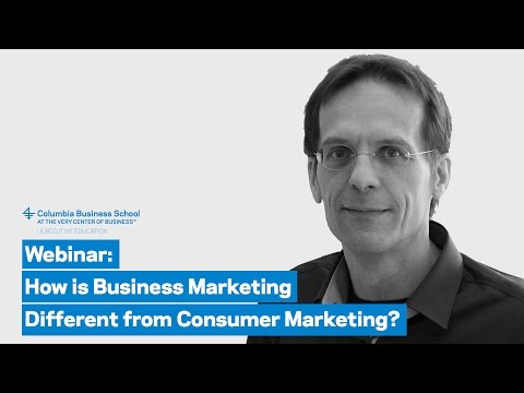 How is Business Marketing Different from Consumer Marketing?