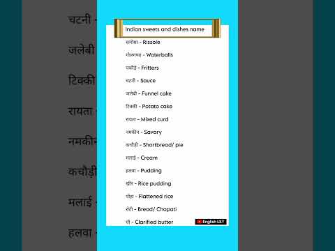 Sweets related vocabulary | word meaning | learn english | #shorts