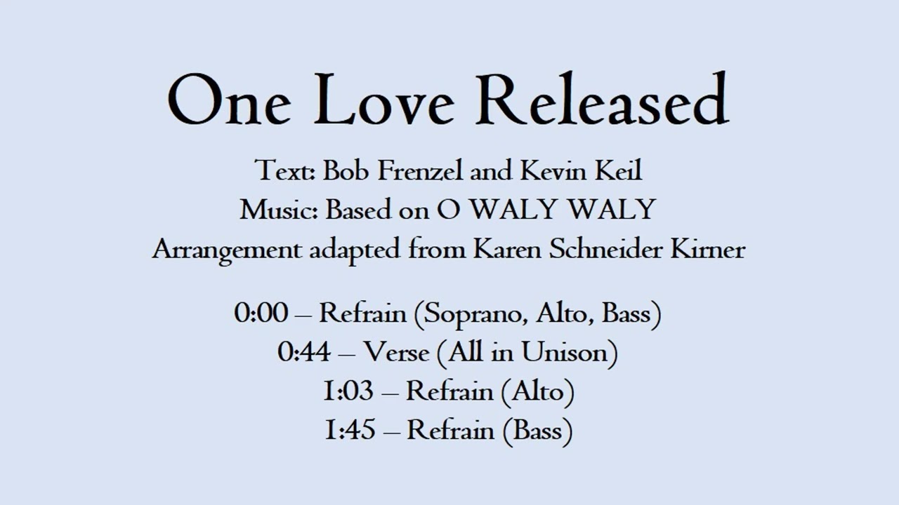 One Love Released Practice Track