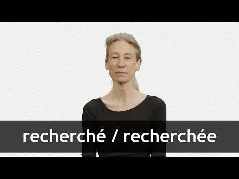 English Translation of “RECHERCHÉ” | Collins French-English Dictionary