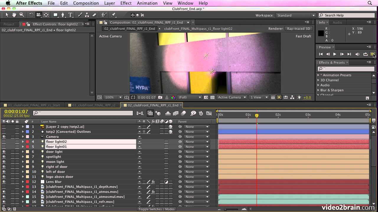 Compositing C4D Multipass Renders in After Effects