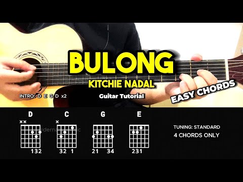 Bulong - Kitchie Nadal | Easy Guitar Chords Tutorial For Beginners (CHORDS & LYRICS) #guitarlesson