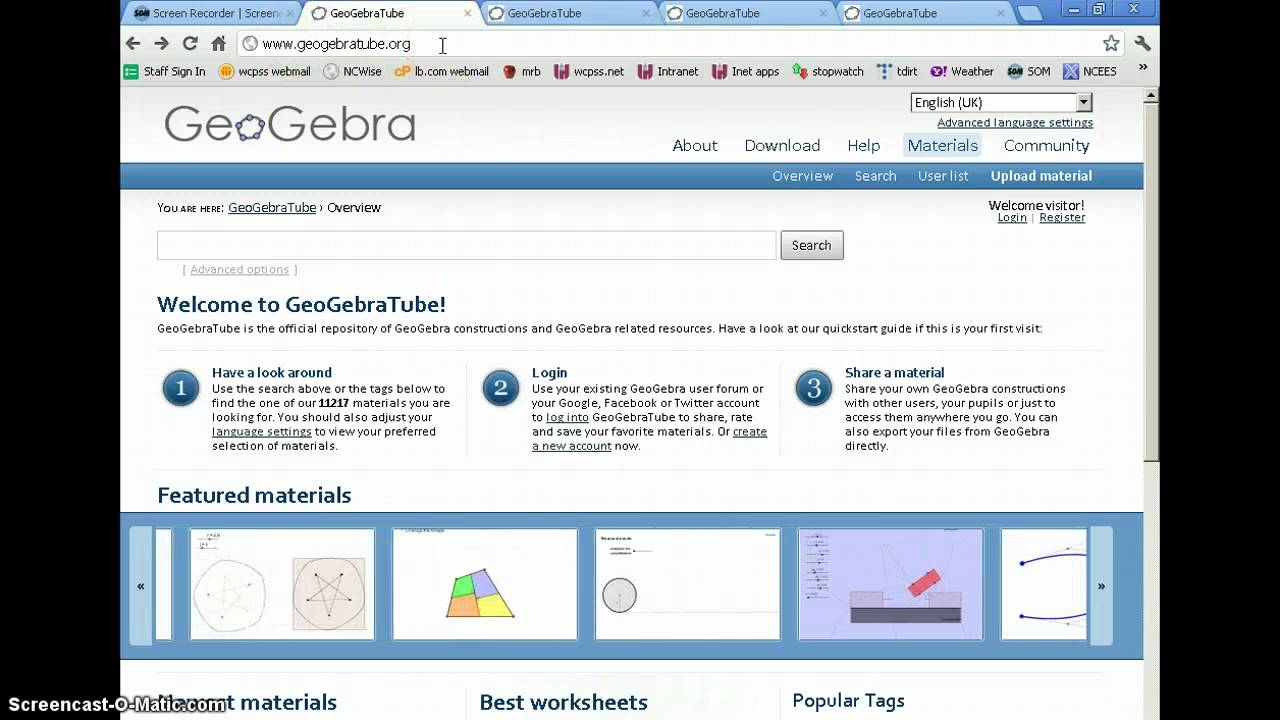 Introduction to Geogebra, Part 1
