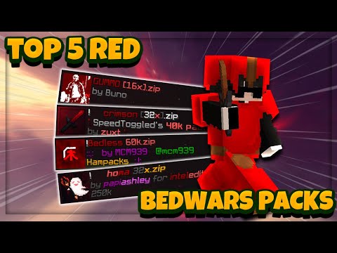 Top 5 BEST Red Bedwars Texture Packs (1.8.9) | FPS Boost