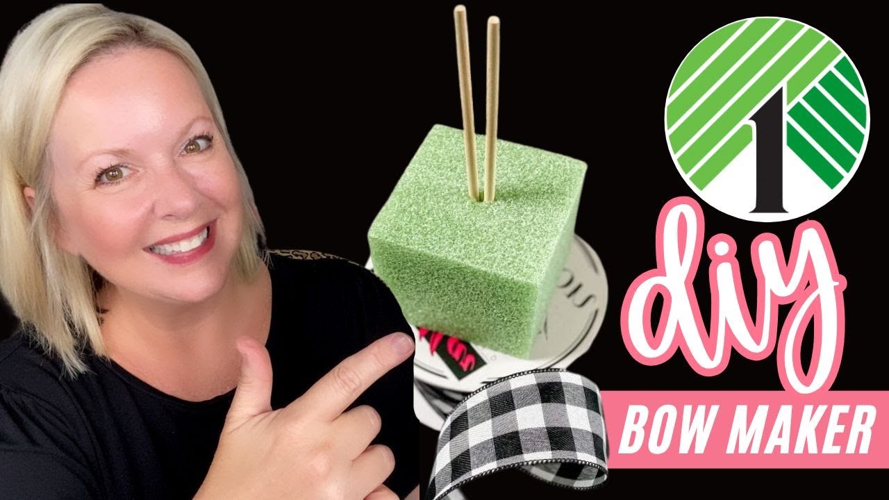 CHEAP & EASY Bow Maker with Dollar Tree Supplies! 🎀 DIY Bow Maker for Easy Wreath Bows