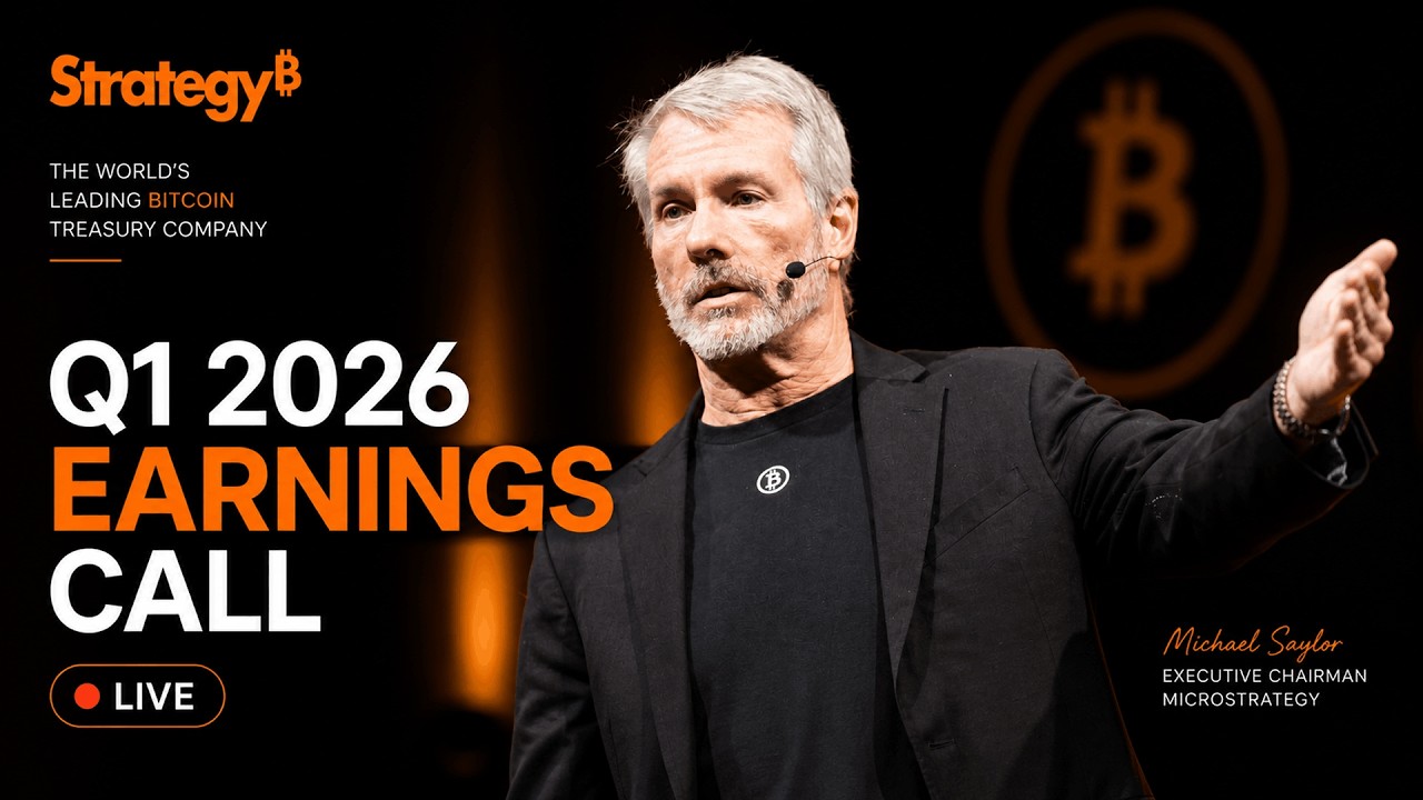 Live Coverage: Strategy Q1 Results with Michael Saylor and Bitcoin (BTC) Outlook