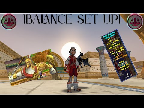 WIZARD101 BALANCE NEW UPCOMING UPDATE PVP GEAR SETUP!