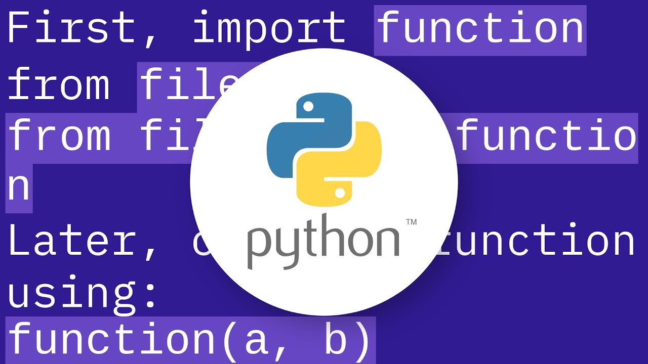 How do I call a function from another .py file?
