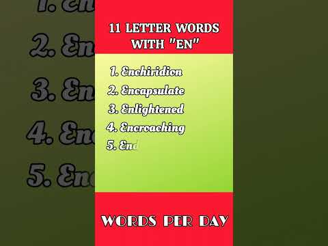 11 letter words starting with "EN" #englishlearners #englishlearning #youtubeshorts