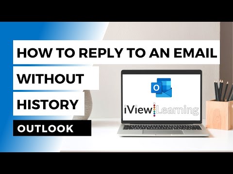 How to reply to an email without history in Outlook