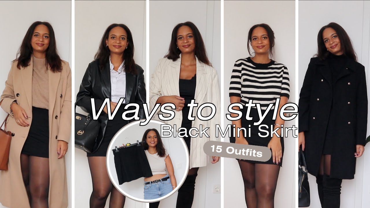 15 Chic & Casual Ways to Style a Black Mini Skirt for Autumn | Fall Fashion Inspiration