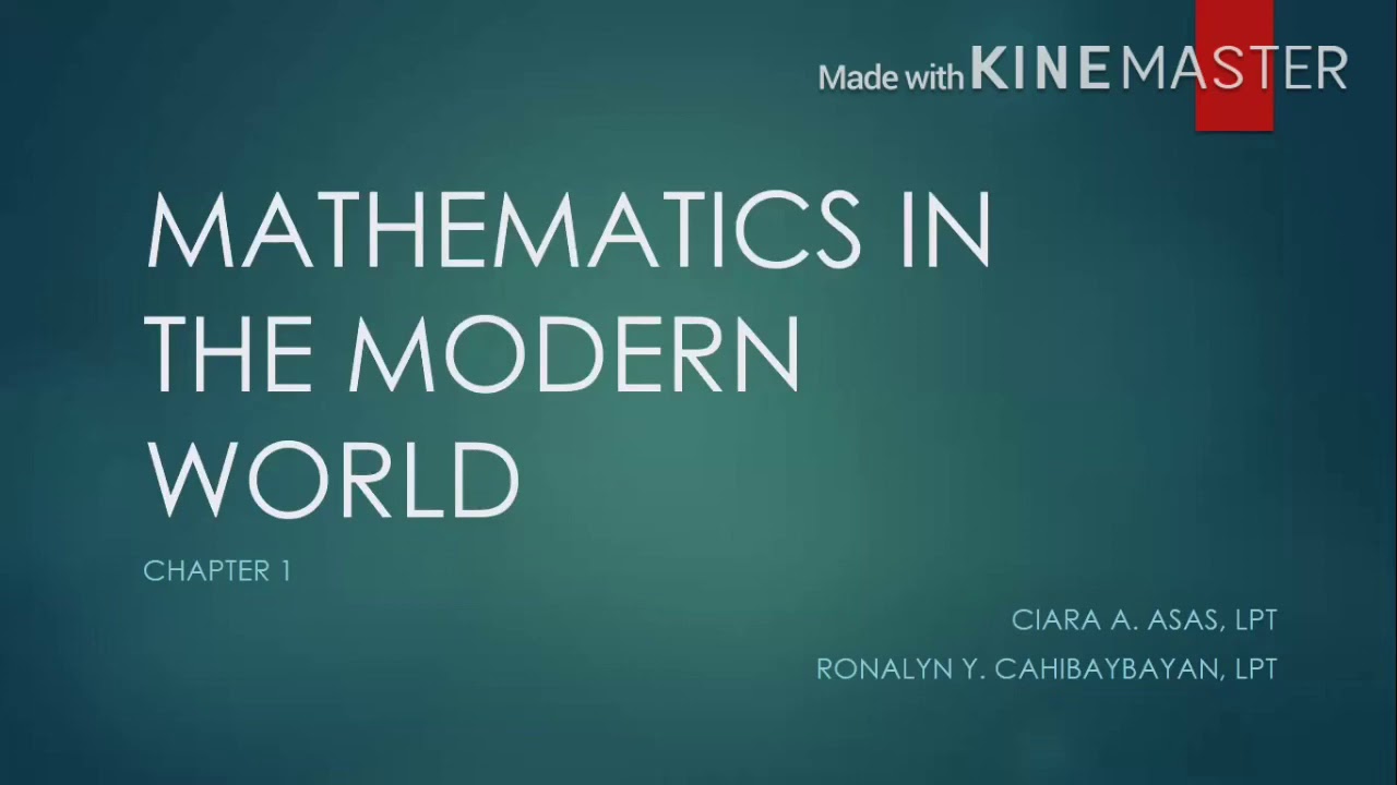 MMW - Chapter 1: Mathematics in our World